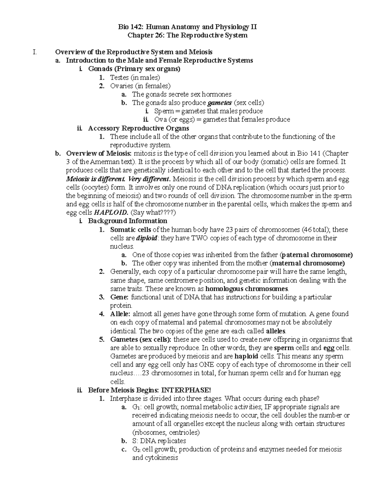 Bio142Chapter 26outline - BIO 142 - Studocu