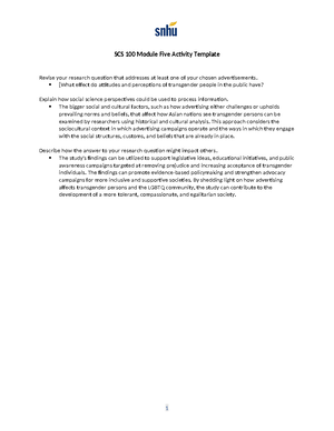 SCS 100 Module Three Activity Template done - SCS 100 Module Three ...