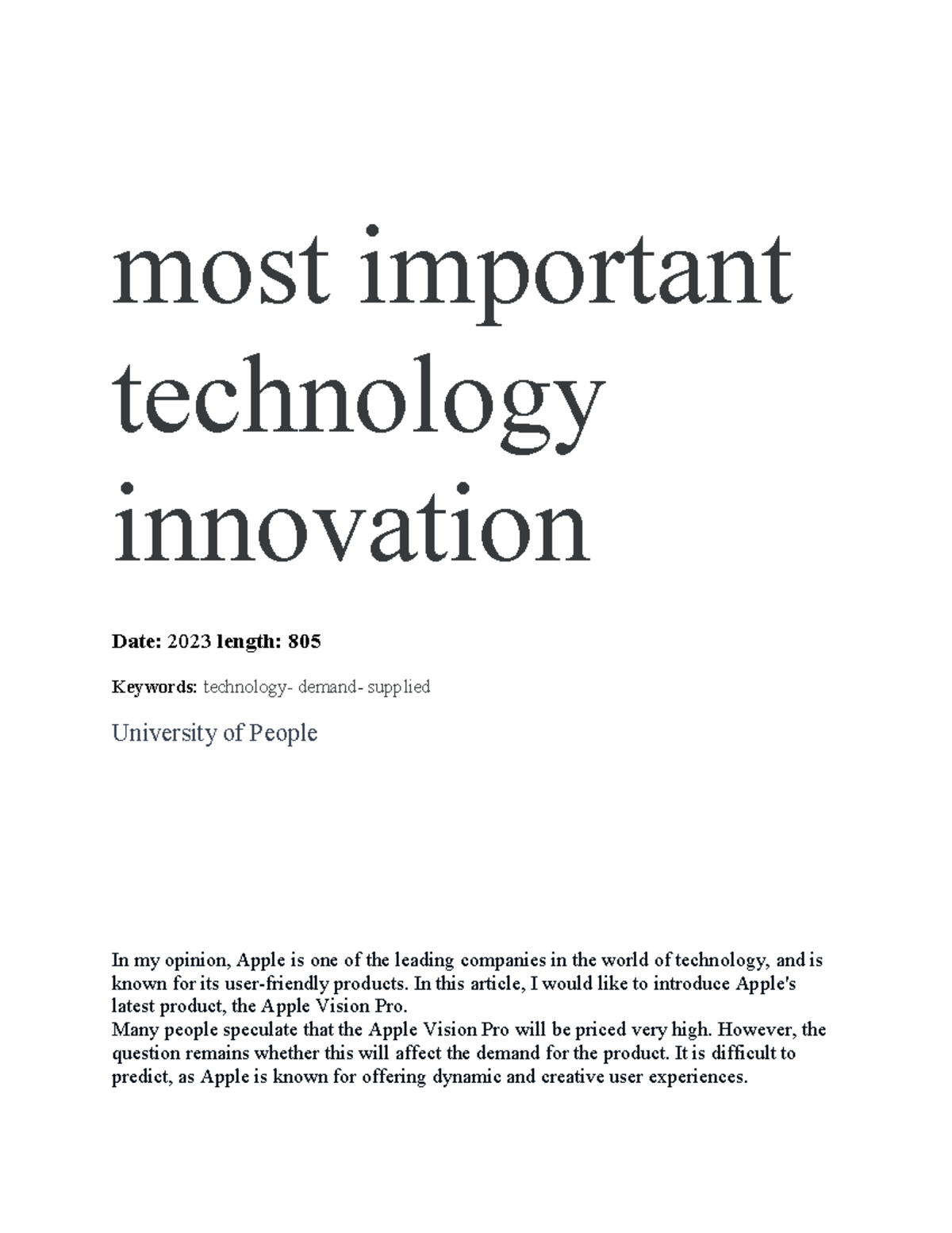 Important technology innovation - most important technology innovation ...