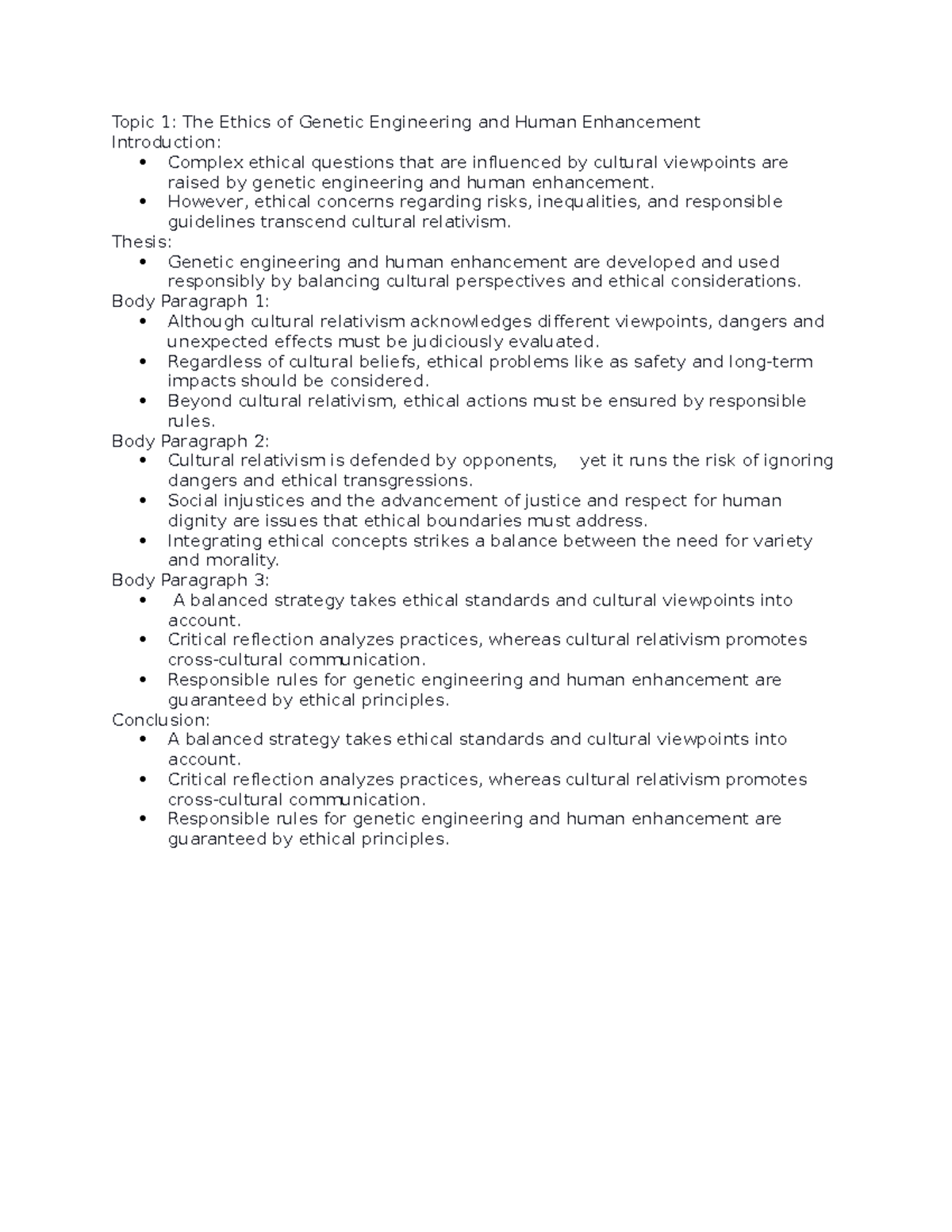 Outline 1 and 2 - Philosophical Classics - AUB - Studocu