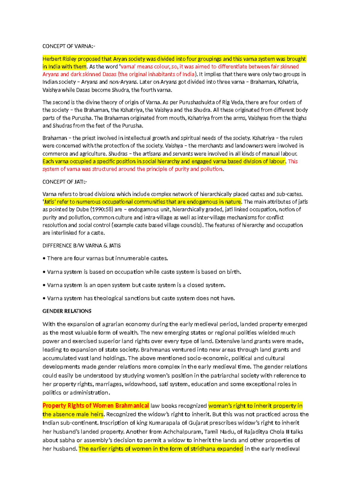 varna jati gender - CONCEPT OF VARNA:- Herbert Risley proposed that ...