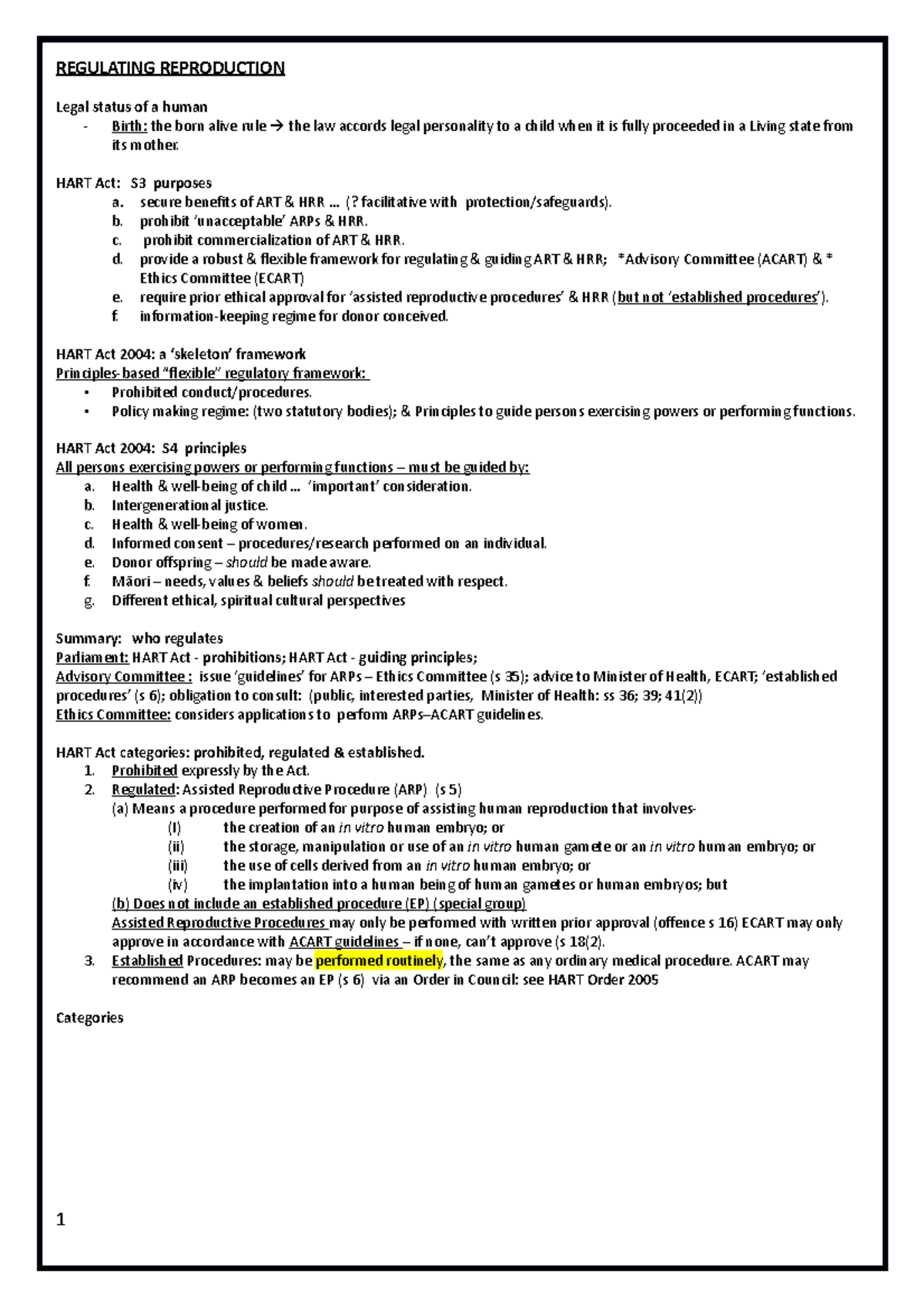 Regulating reproduction Final - REGULATING REPRODUCTION Legal status of ...