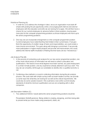 D354 Task 2 Guide - Guide for the work - D354: Talent Acquisition Task ...