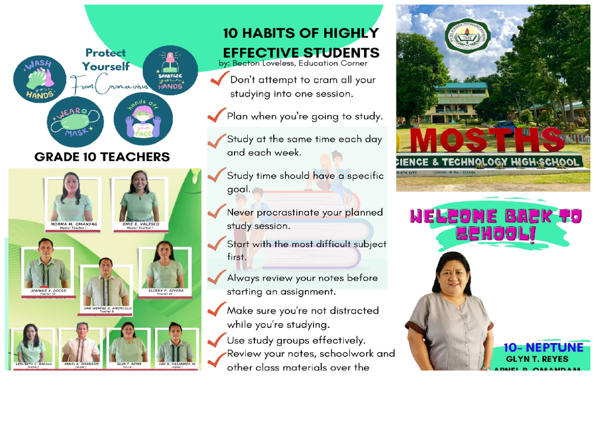 Brochure - notes - Filipino - Studocu