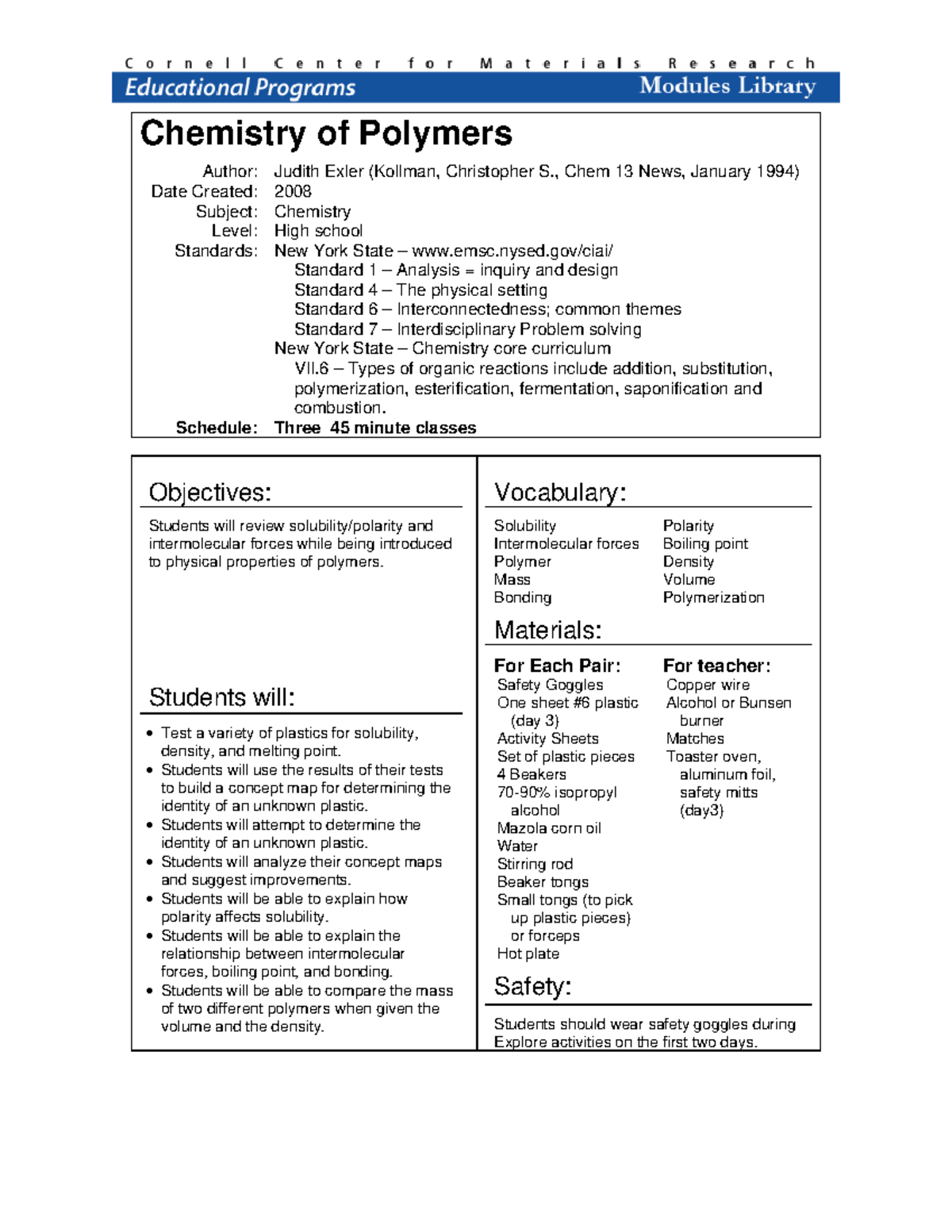 Chemistry-of-Polymers - Chemistry of Polymers Author: Judith Exler ...