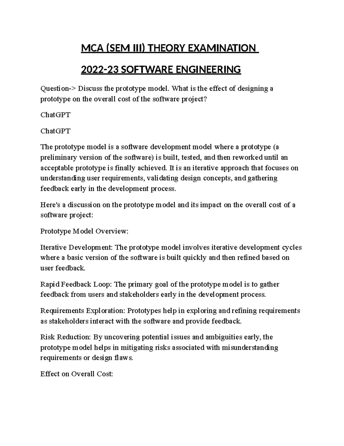 MCA SE solve - MCA (SEM III) THEORY EXAMINATION 2022-23 SOFTWARE ...