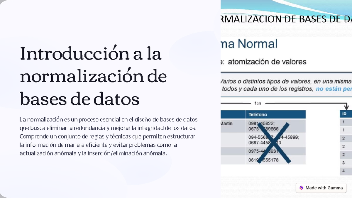 Introduccion a la normalizacion de bases de datos - Introducción a la normalización de bases de ...