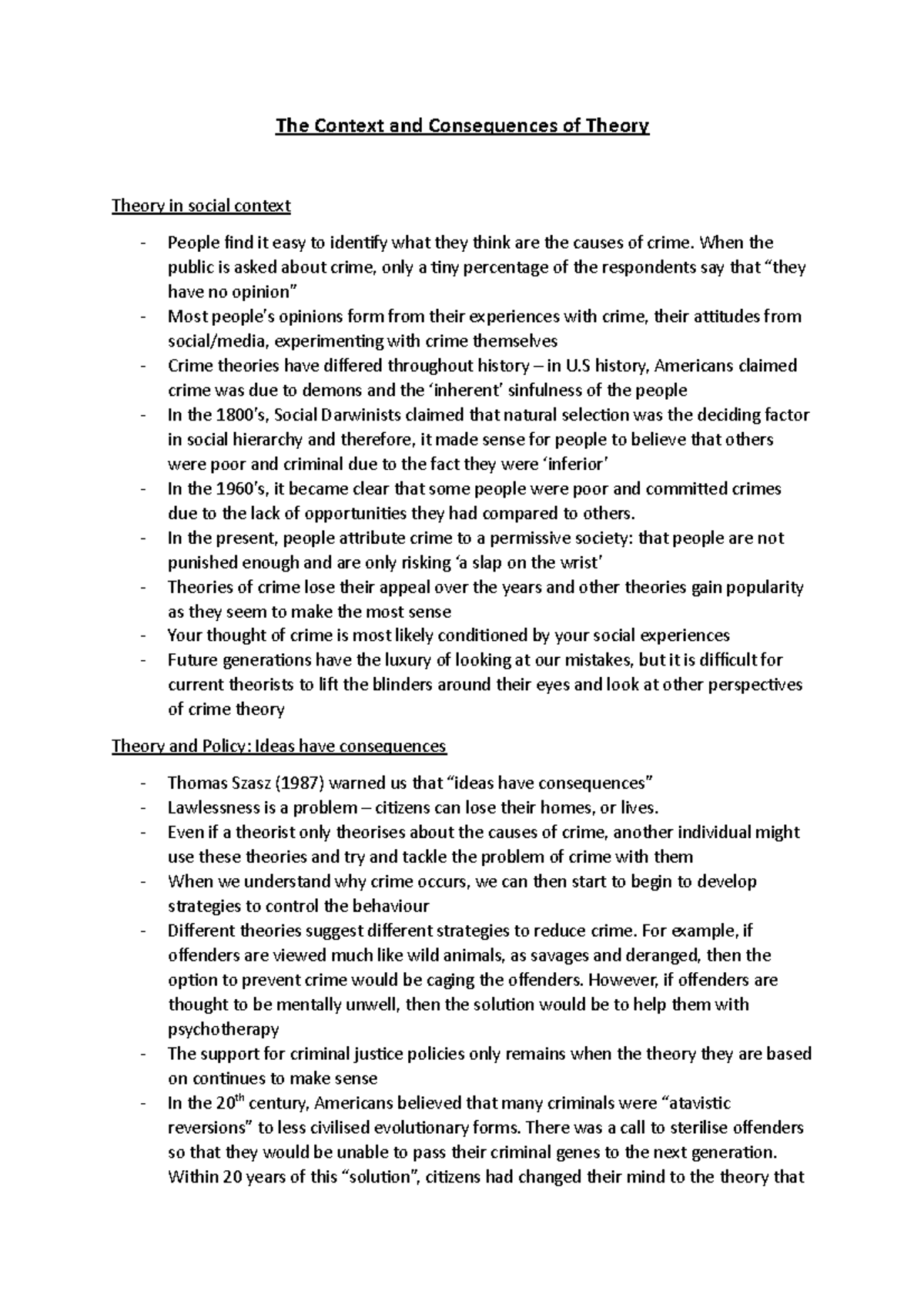 Chapter 1 - The Context and Consequences of Theory - The Context and ...