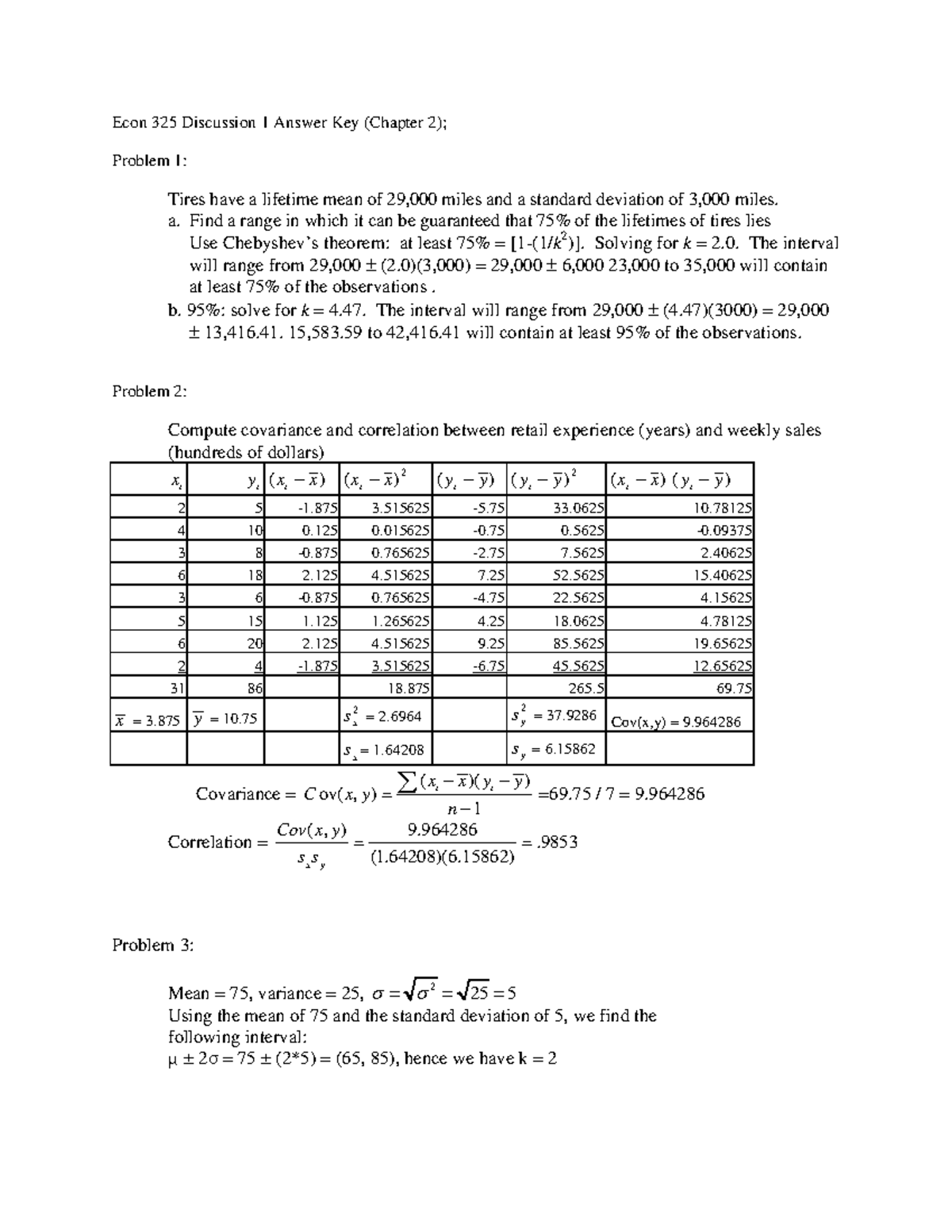 Econ 325 Discussion 1 Answer Key Econ 325 Discussion 1 Answer Key