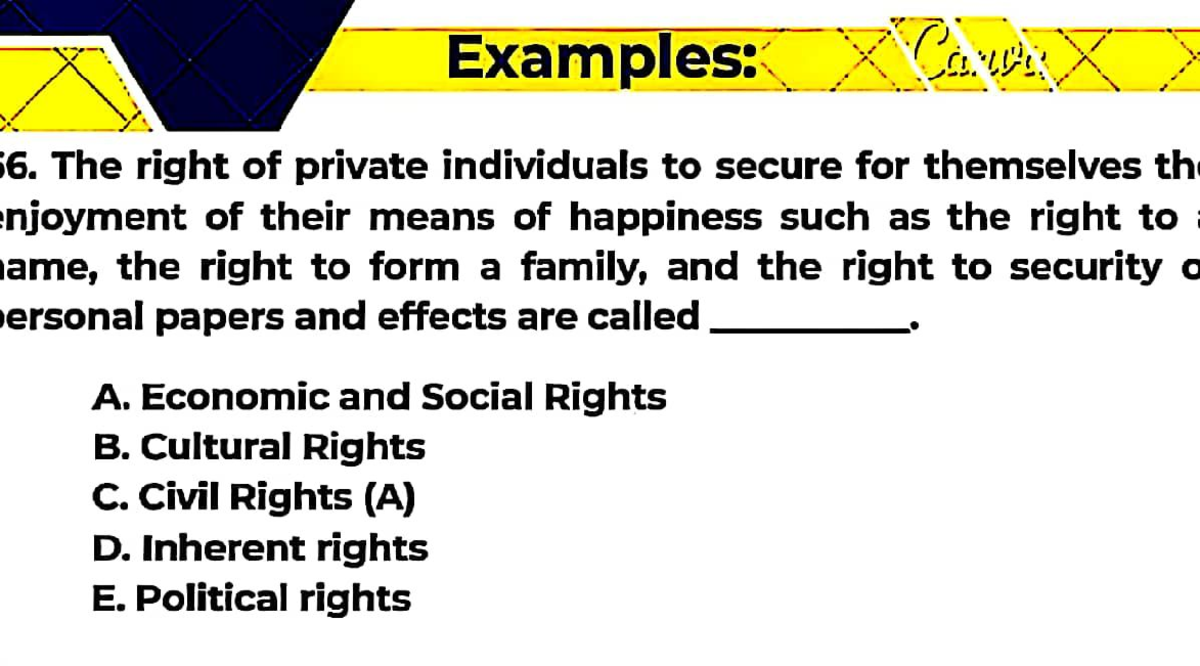 MATH929 10 - Bxbx - Examples: 6. The right of private individuals to ...