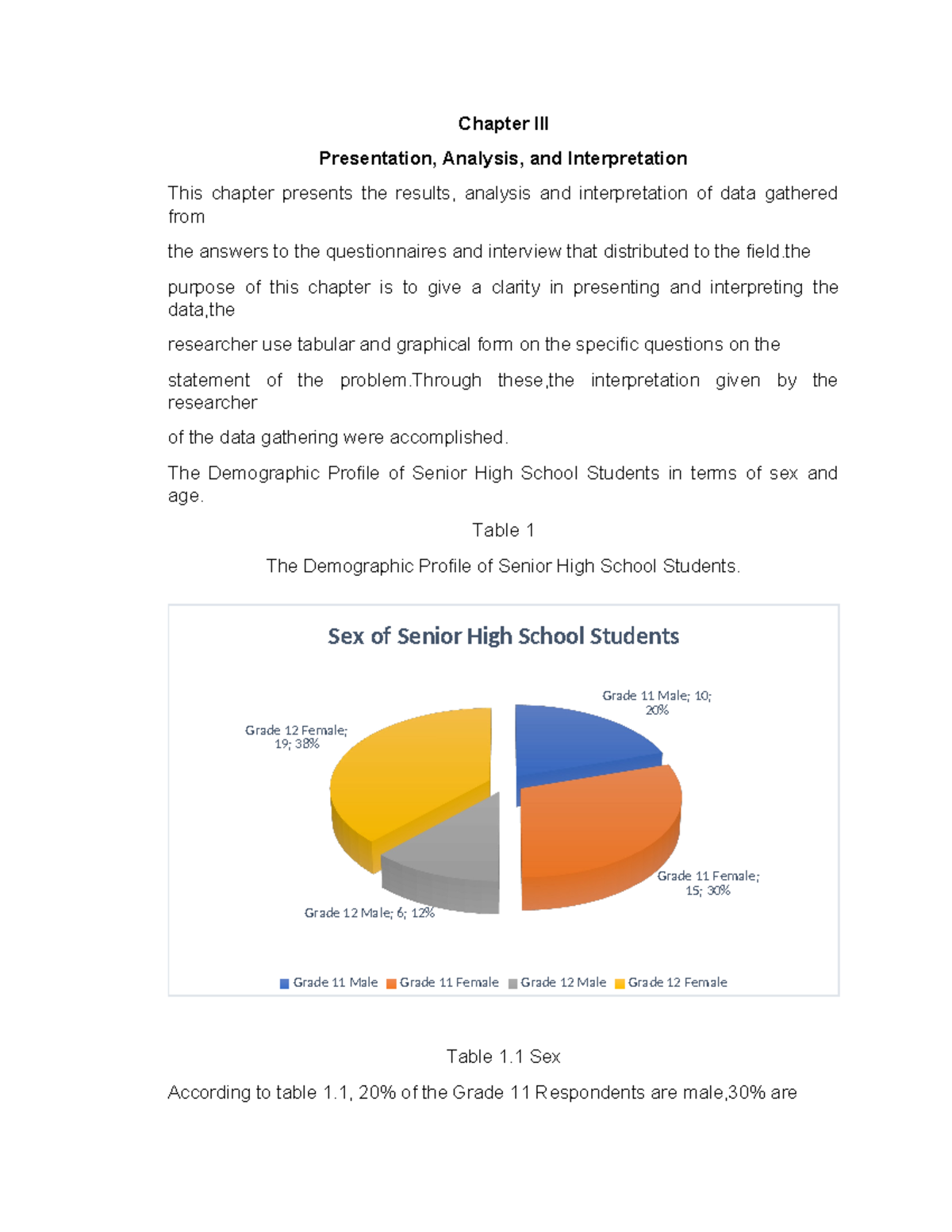Chapter III practical research - Chapter III Presentation, Analysis ...