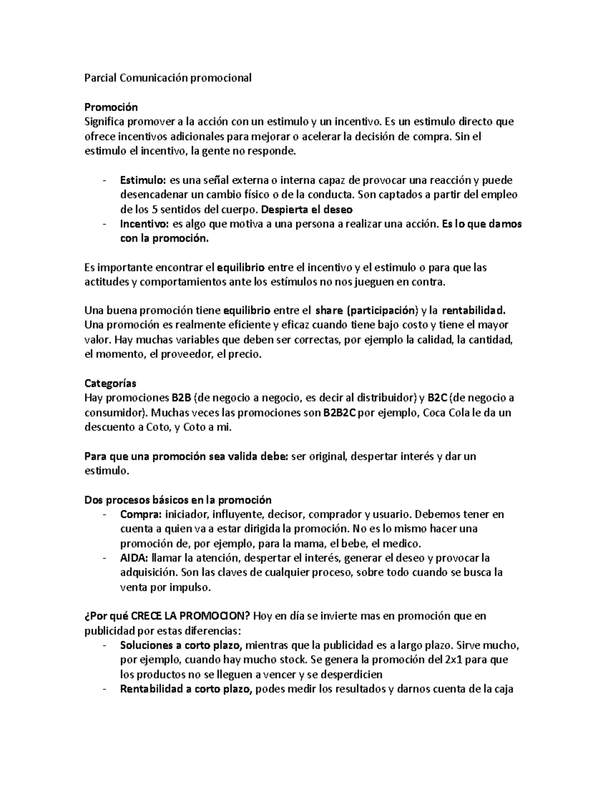 Parcial Comunicación promocional - Parcial Comunicación promocional ...