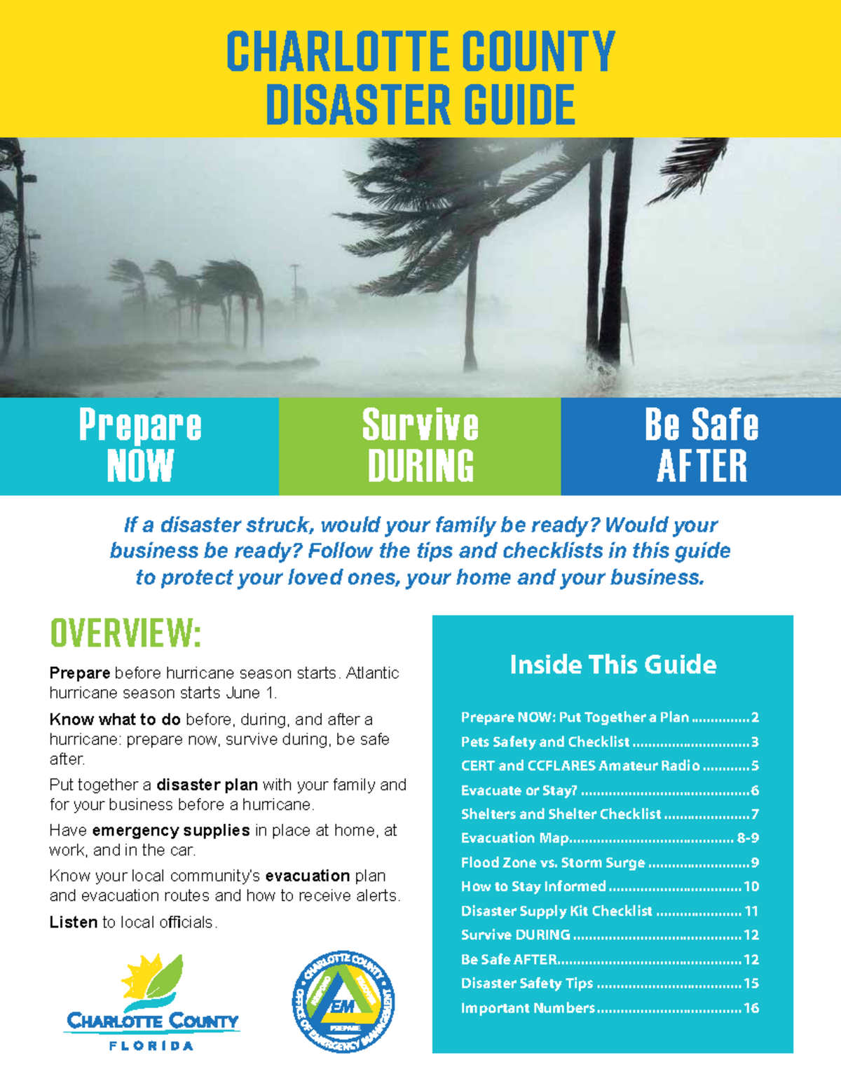 Charlotte county disaster planning guide - CHARLOTTE COUNTY DISASTER ...