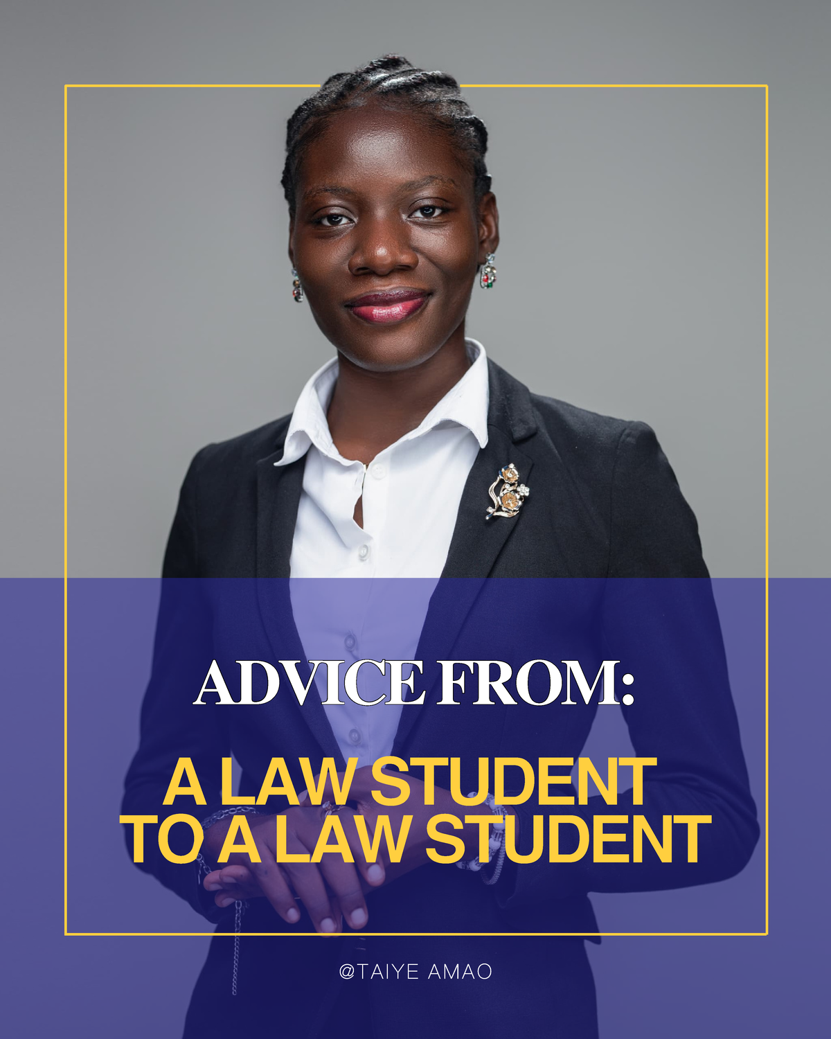 Advice FROM A LAW Student TO A LAW Student - A LAW STUDENT TO A LAW ...