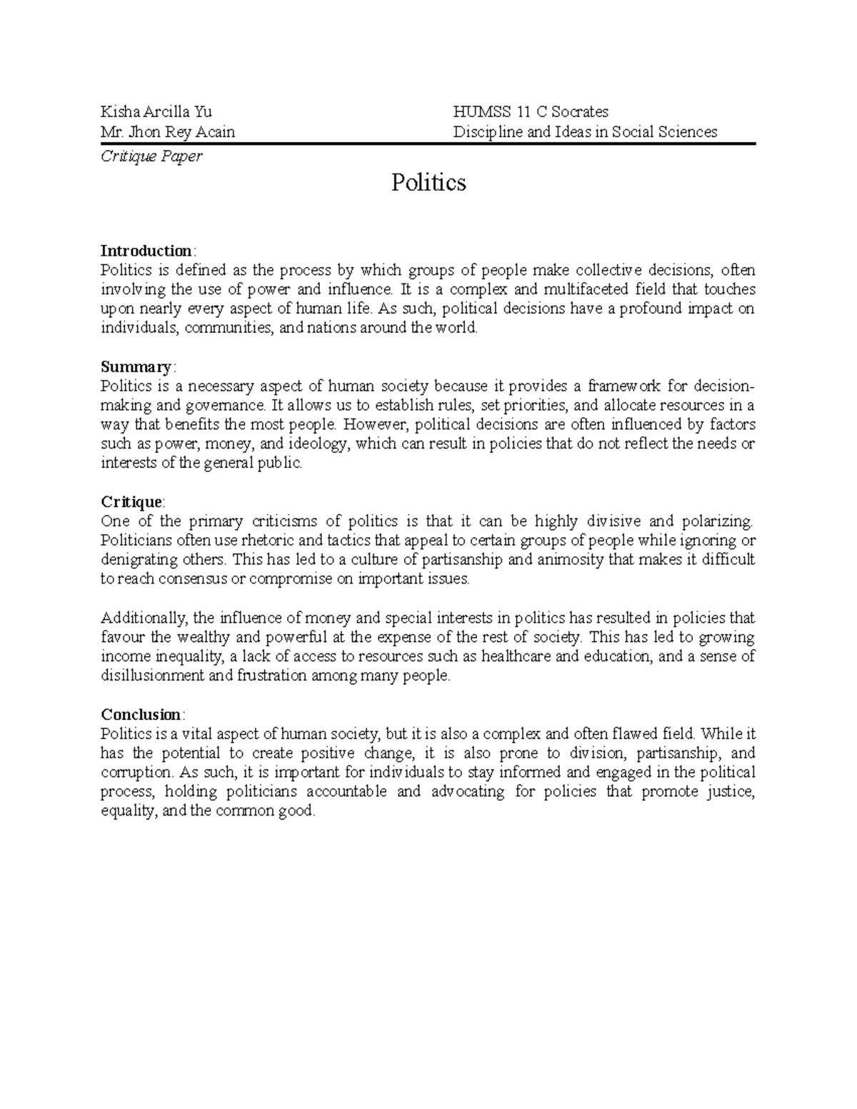 G11 - gbbb - Kisha Arcilla Yu HUMSS 11 C Socrates Mr. Jhon Rey Acain ...