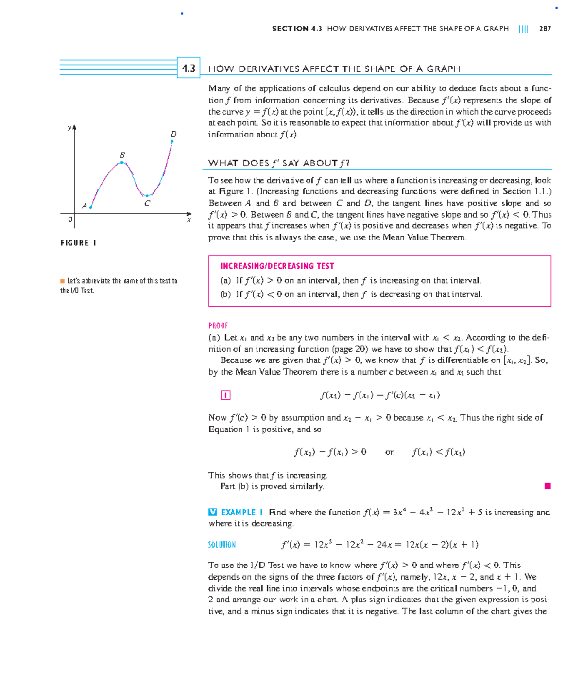 Math ch 4-3 - math work - HOW DERIVATIVES AFFECT THE SHAPE OF A GRAPH ...