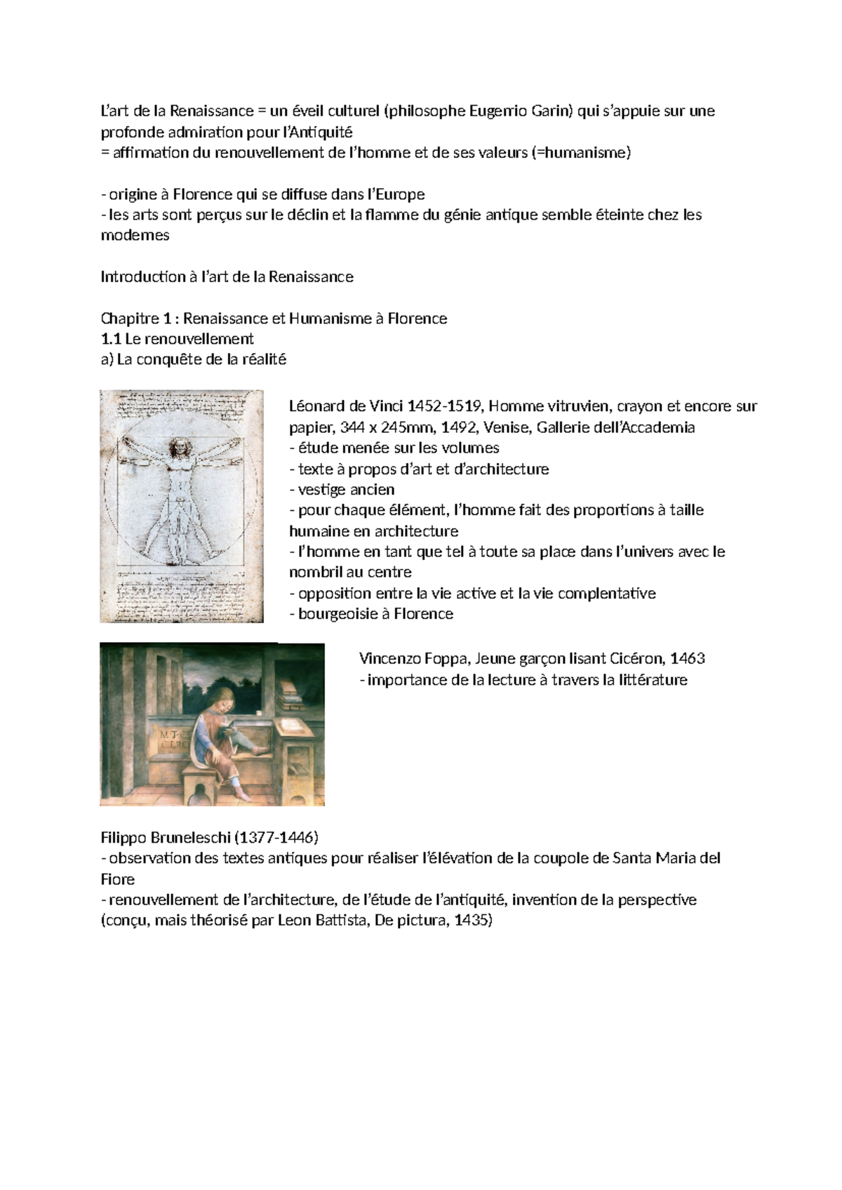CM - Introduction - Art de la Renaissance - L’art de la Renaissance ...