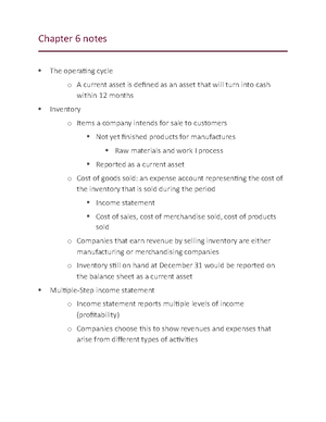 Ch 5 problem session exercise - Chapter 5 Problem Session Exercise Problem I: Indicate whether ...
