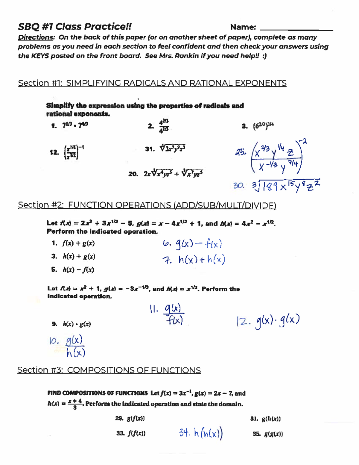 SBQ #1 Class Practice w.s. (KEYS attached) 2122 - Studocu