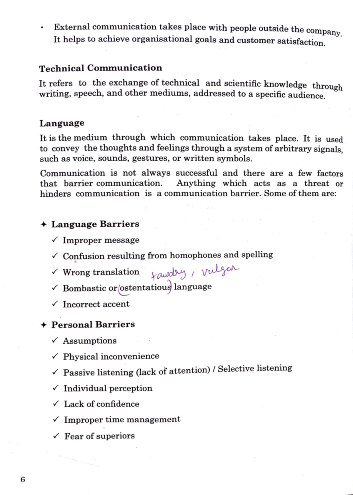 LSRW - notes - External communication takes place with people outside ...