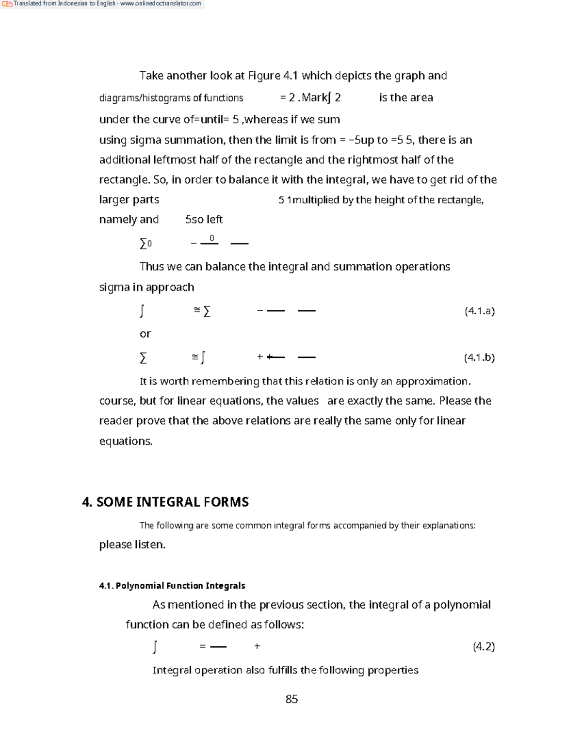 SOME Integral Forms - Take another look at Figure 4 which depicts the ...
