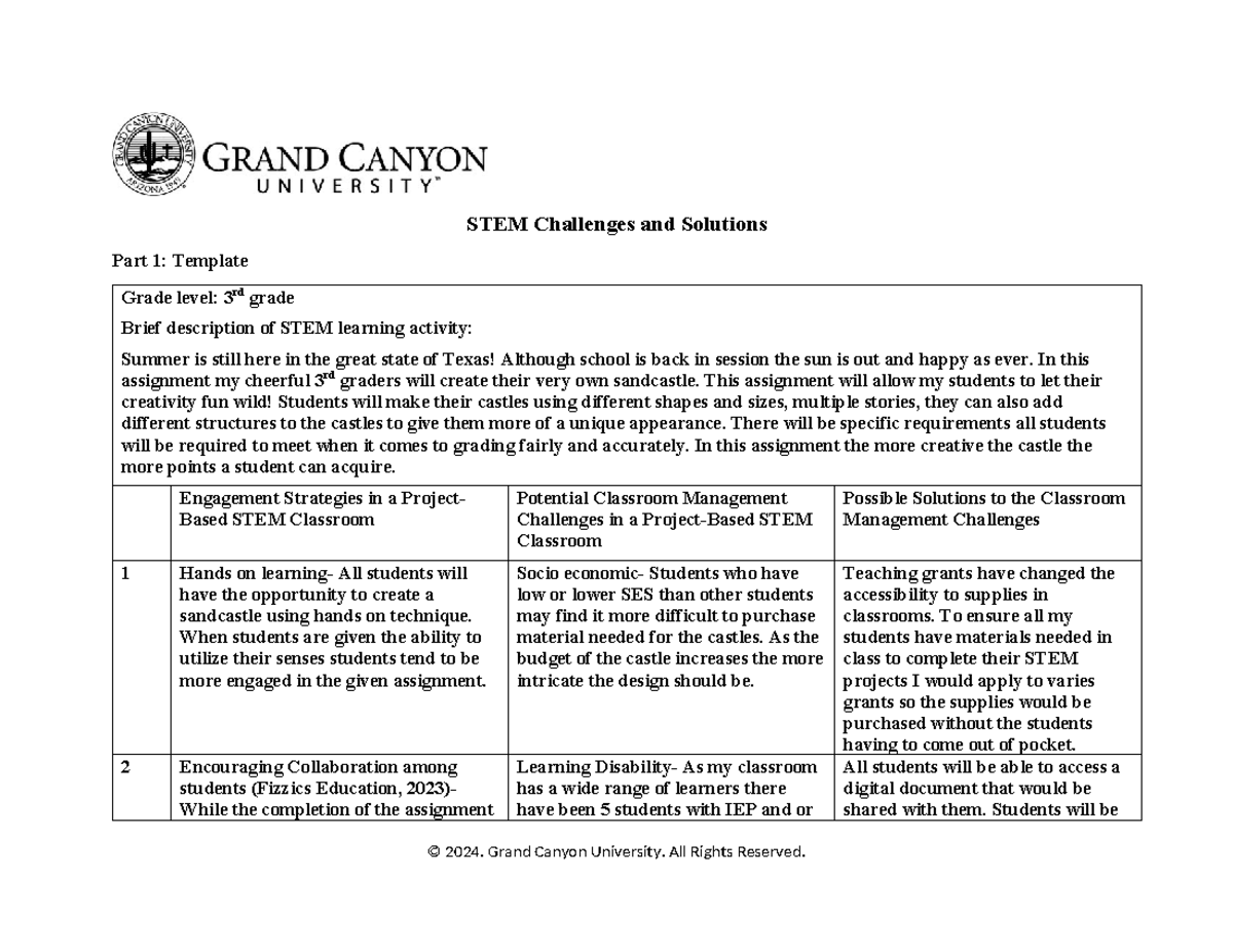 T5-STEM Challenges and Solutions - STEM Challenges and Solutions Part 1 ...