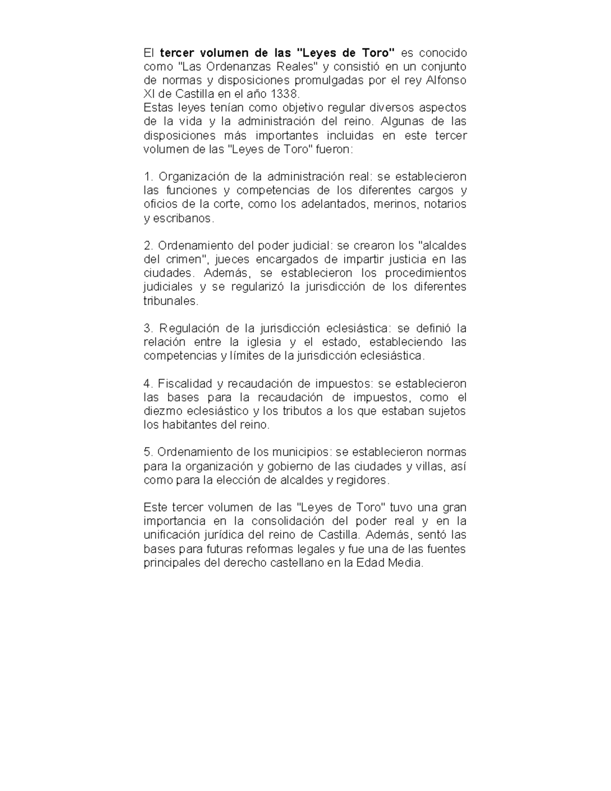 El tercer volumen de las Leyes TORO - El tercer volumen de las "Leyes de Toro" es conocido - Studocu