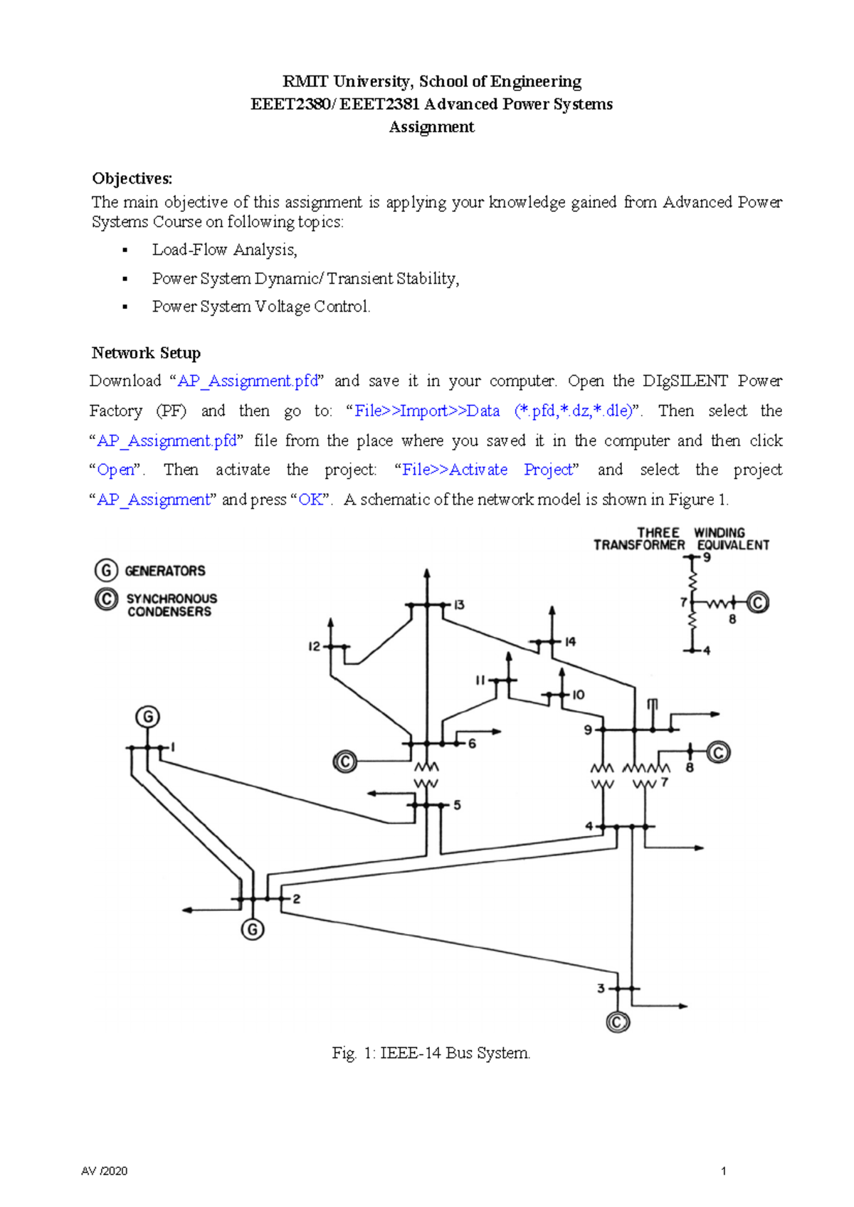 Advanced Power Systems Assignment - Warning: TT: undefined function: 32 ...