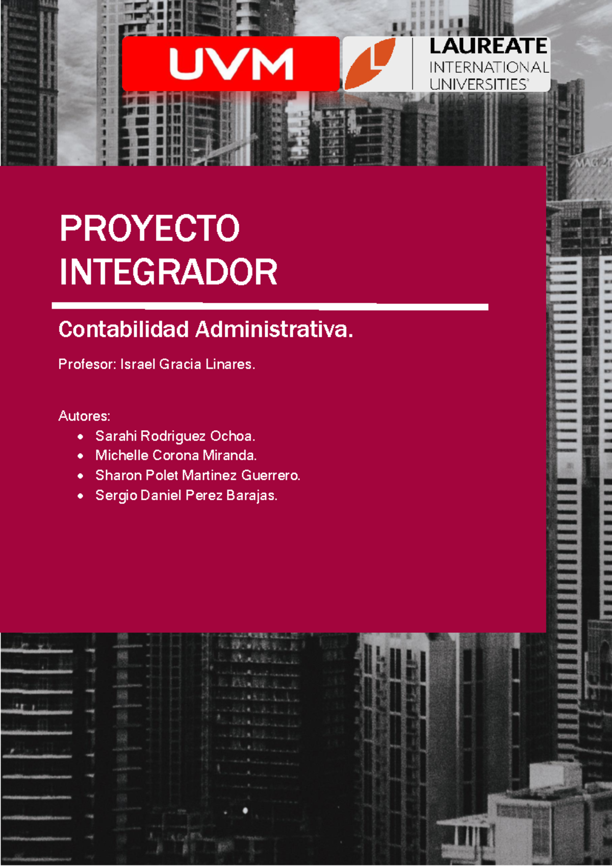 Proyecto integrador Etapa 3 Contabilidad Administrativa - PROYECTO INTEGRADOR Contabilidad - Studocu