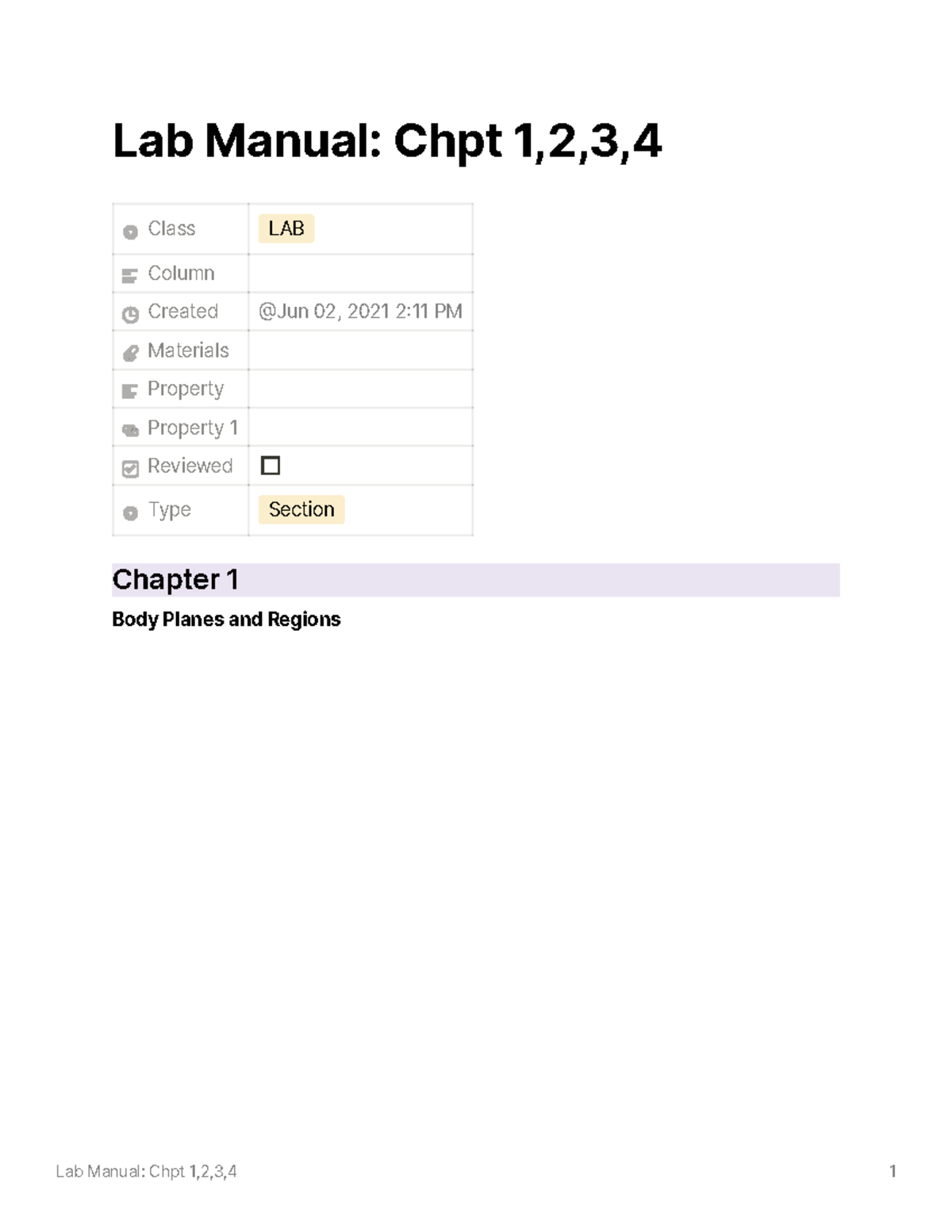 Lab Manual Chpt 1, 2, 3 & 4 - BIO 1301 - A-State - Studocu