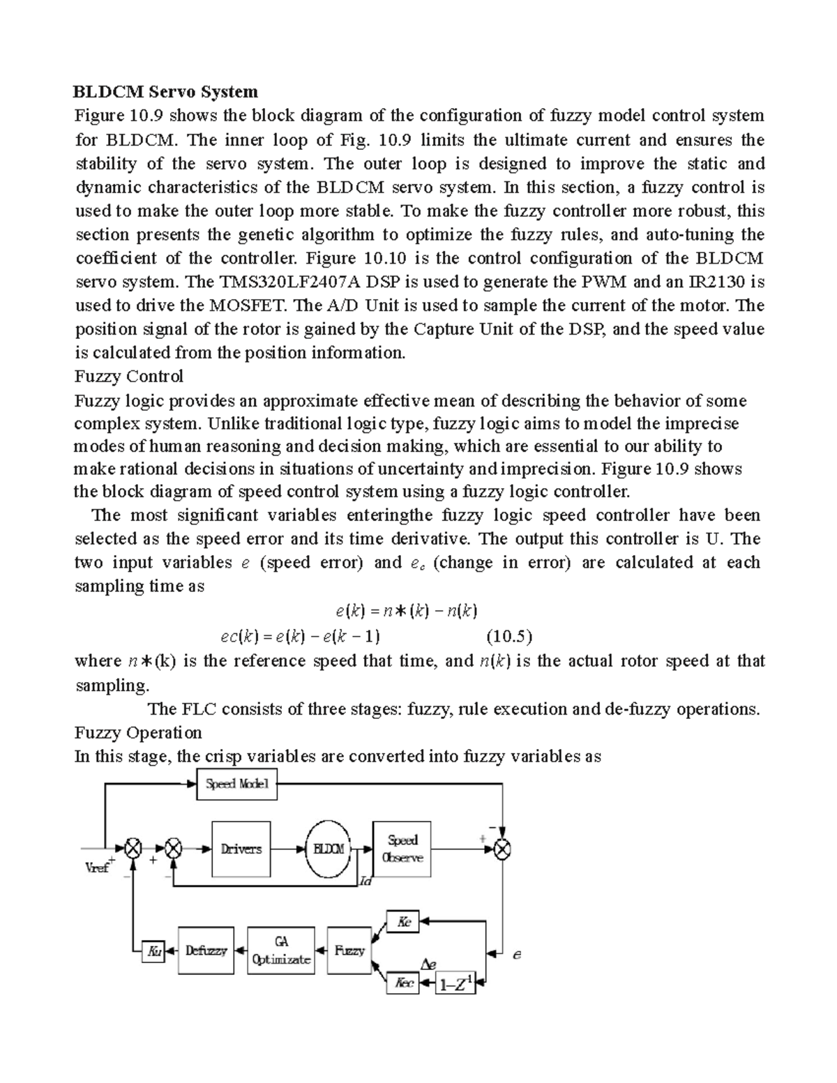 Bldcm Servo System Bldcm Servo System Figure 10 Shows The Block Diagram Of The Configuration