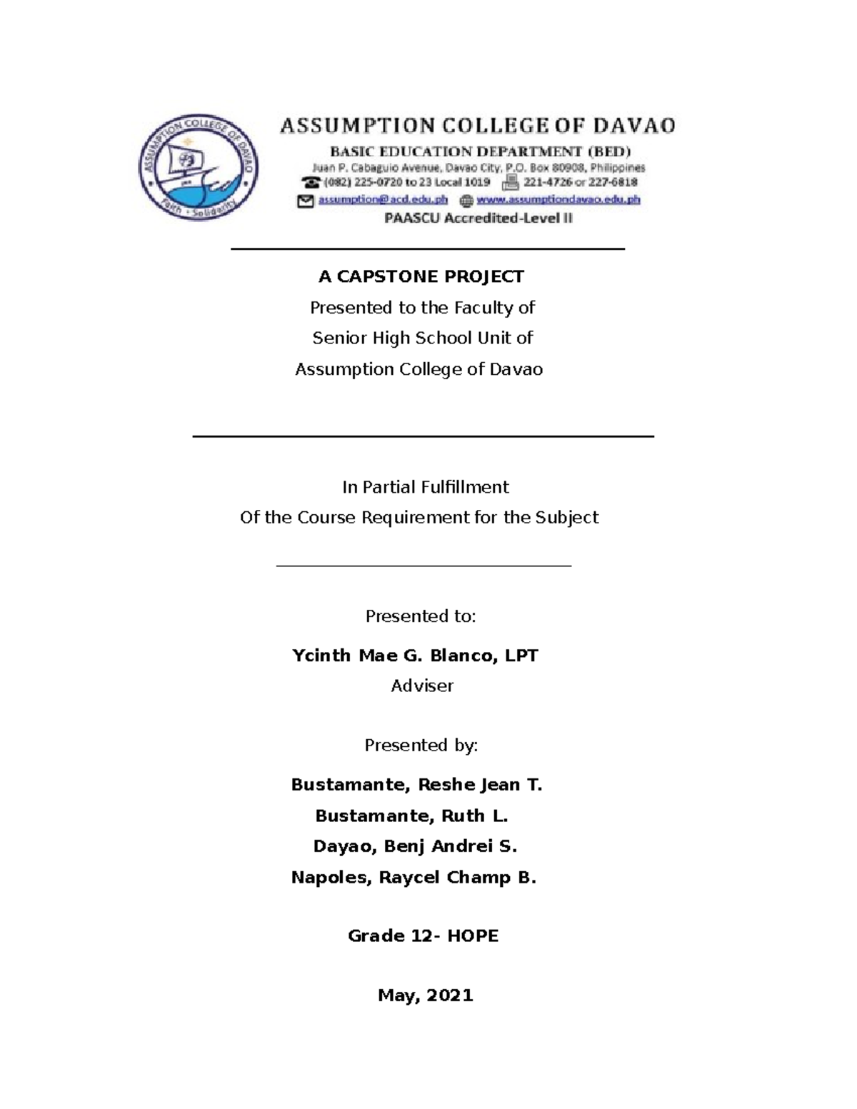 Capstone Project - WEW - ___________________________________________ A ...