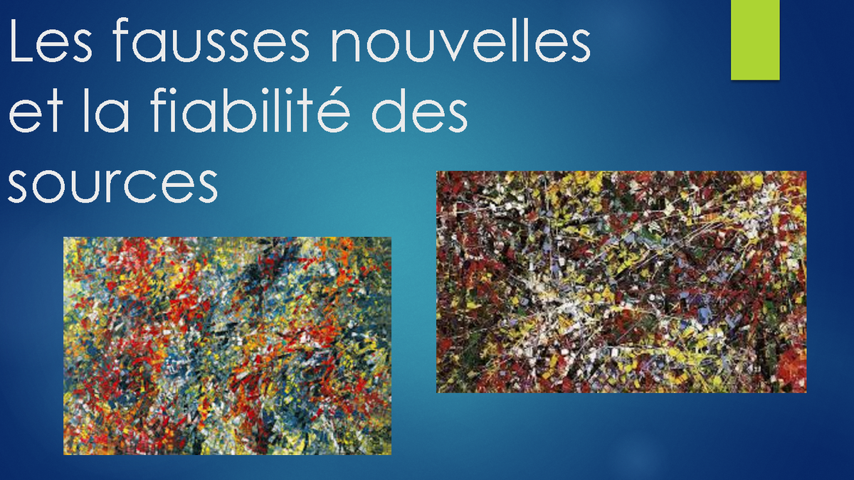 Les fausses nouvelles et la fiabilité des sources - Les fausses ...