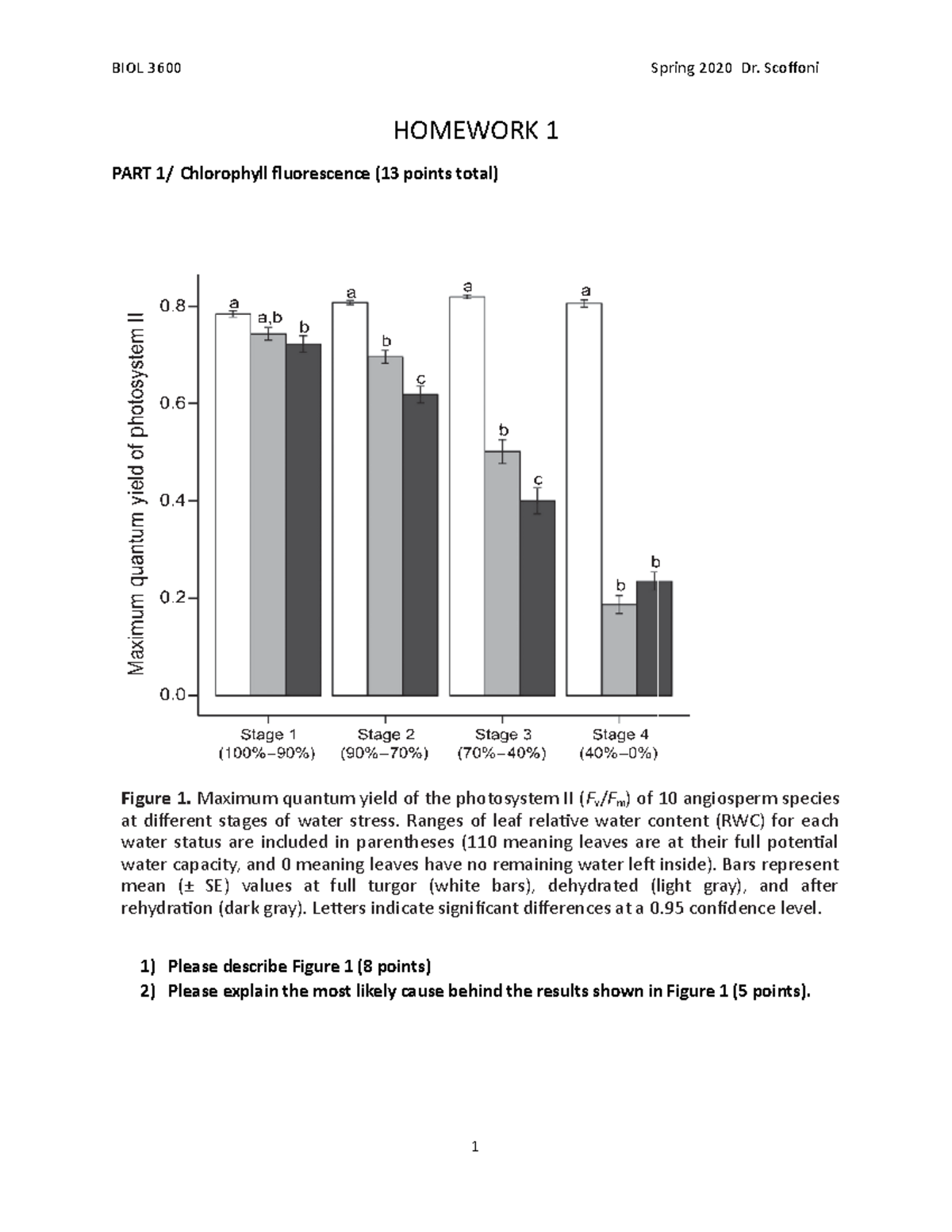 Homework+1 Fall2020 - Hw1 problem set - BIOL 3600 Spring 2020 Dr ...