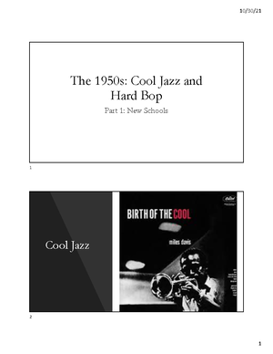 Jazz Appreciation Chpt. 11a slides - Modality: Miles Davis and John ...