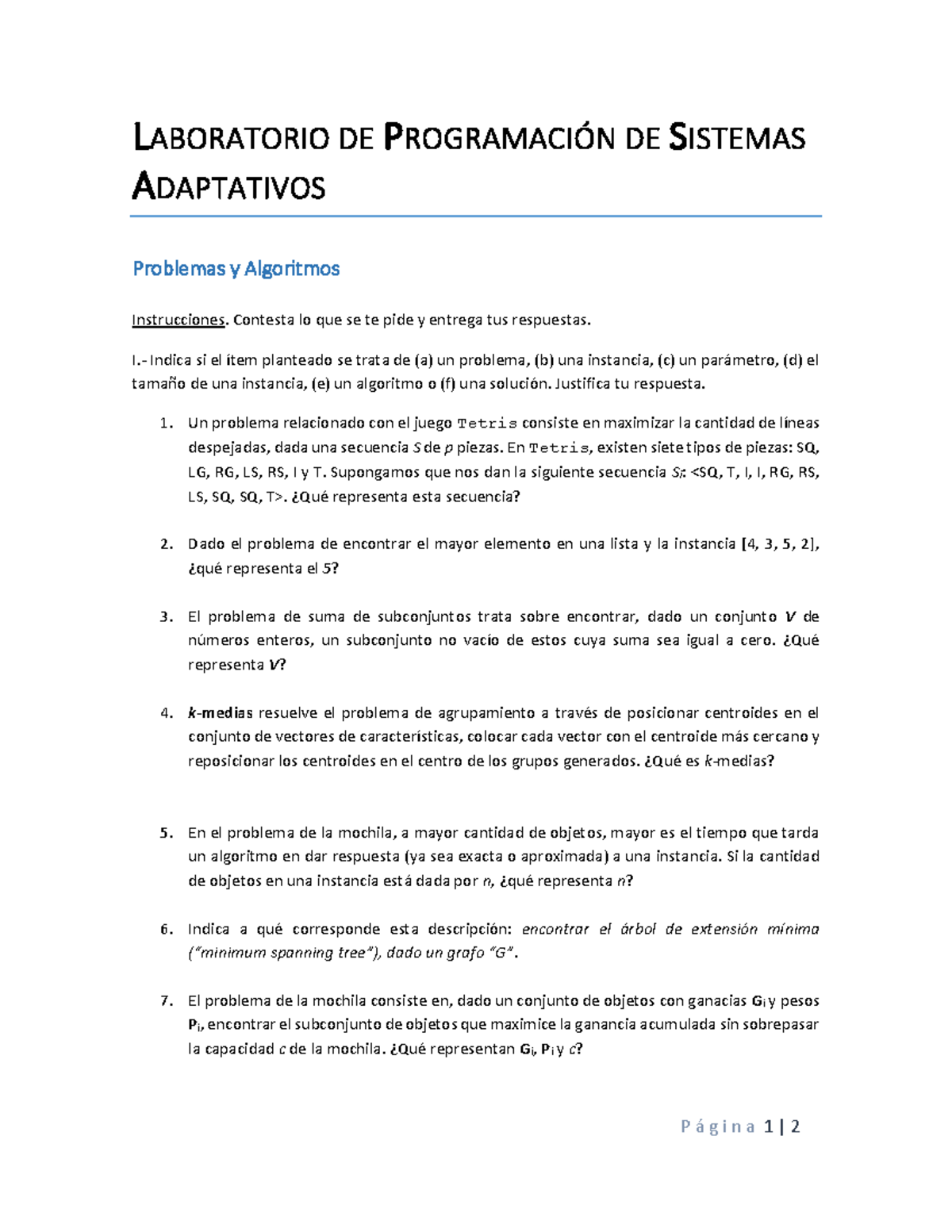 Ejercicio problemas - ffs - P á g i n a 1 | 2 LABORATORIO DE ...
