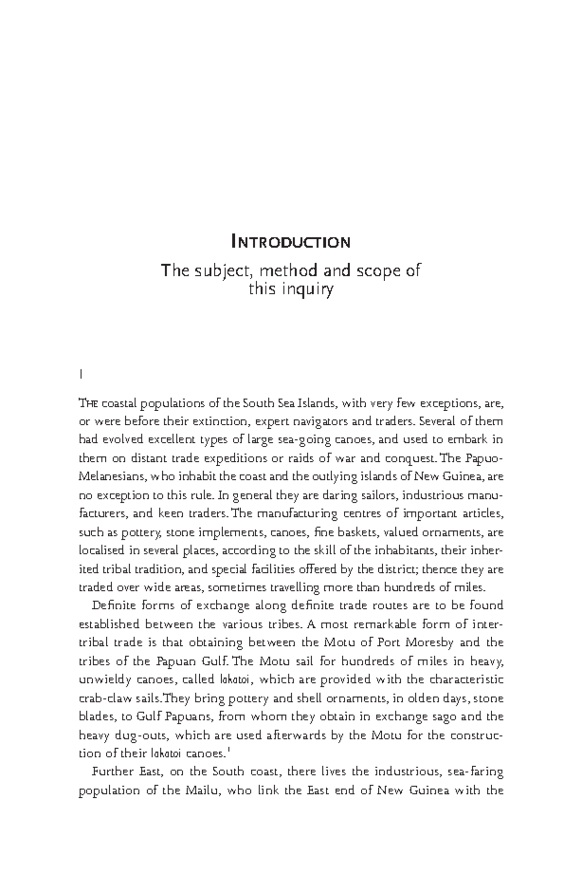 Week 3 Weekly Reading - INTRODUCTION The subject, method and scope of ...