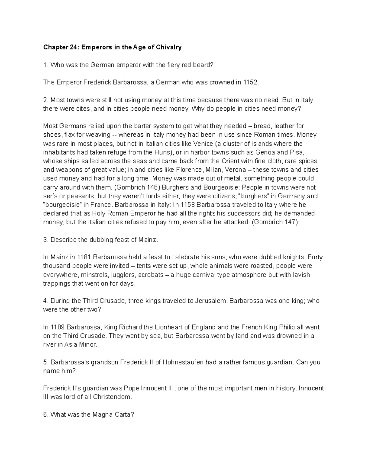 World History chapter 24,25 -study guide - Chapter 24: Emperors in the ...