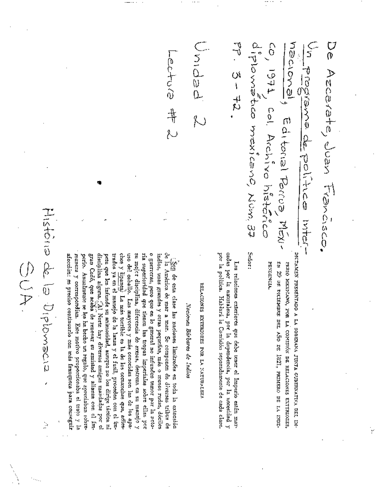 Unidad 2. (Lectura 2) De Azcarate, Juan Fco. Un programa de política ...