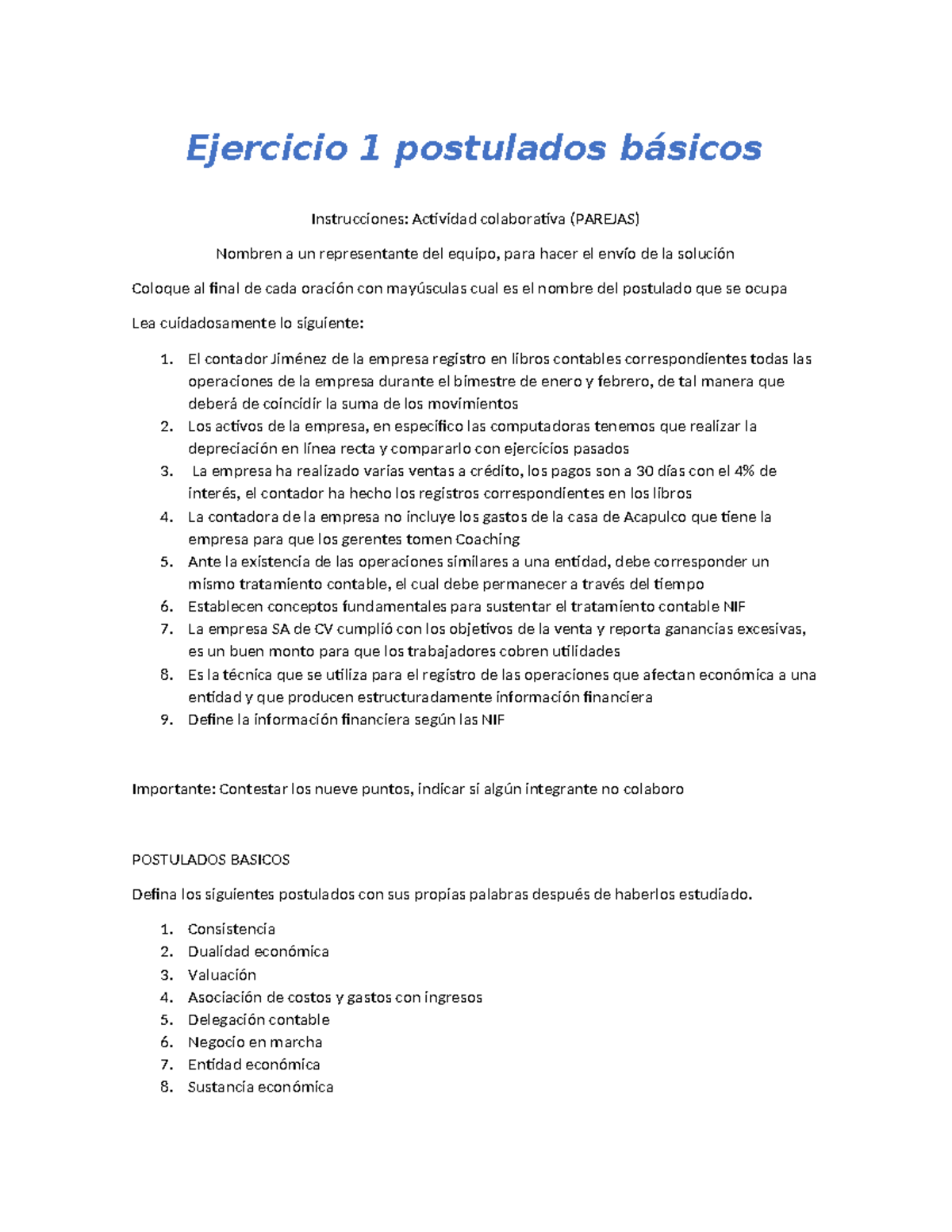 Ejercicio 1 postulados basicos p1 (2023 01 21 19 28 56 UTC) - Ejercicio 1 postulados básicos ...