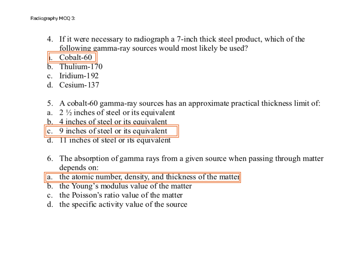 Radiography MCQ 3 - These are MCQs - TRD4004 - Radiography MCQ 3 ...