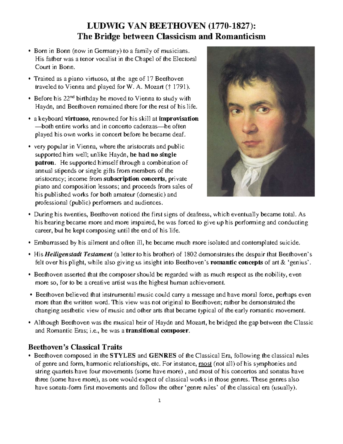 Day 13 Classical 5 Beethoven Winter 2021 - LUDWIG VAN BEETHOVEN (1770 ...