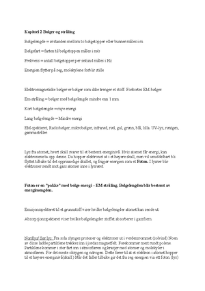 Naturfag kap 2 og 3 - Naturfag kapittel 2 og 3 Kapittel 2 – kjemiske bindinger Periodesystemet ...