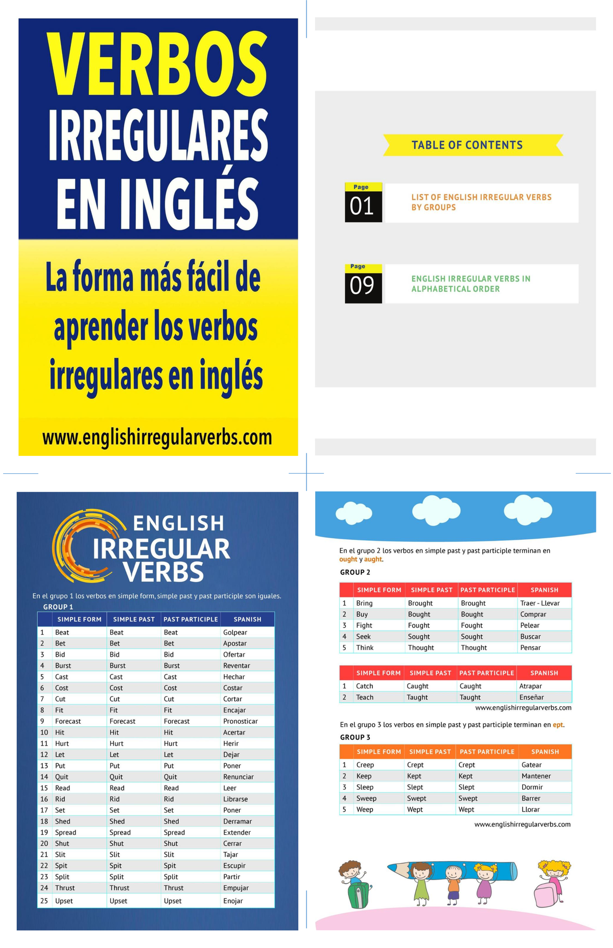 Lista de Verbos - Español - Studocu