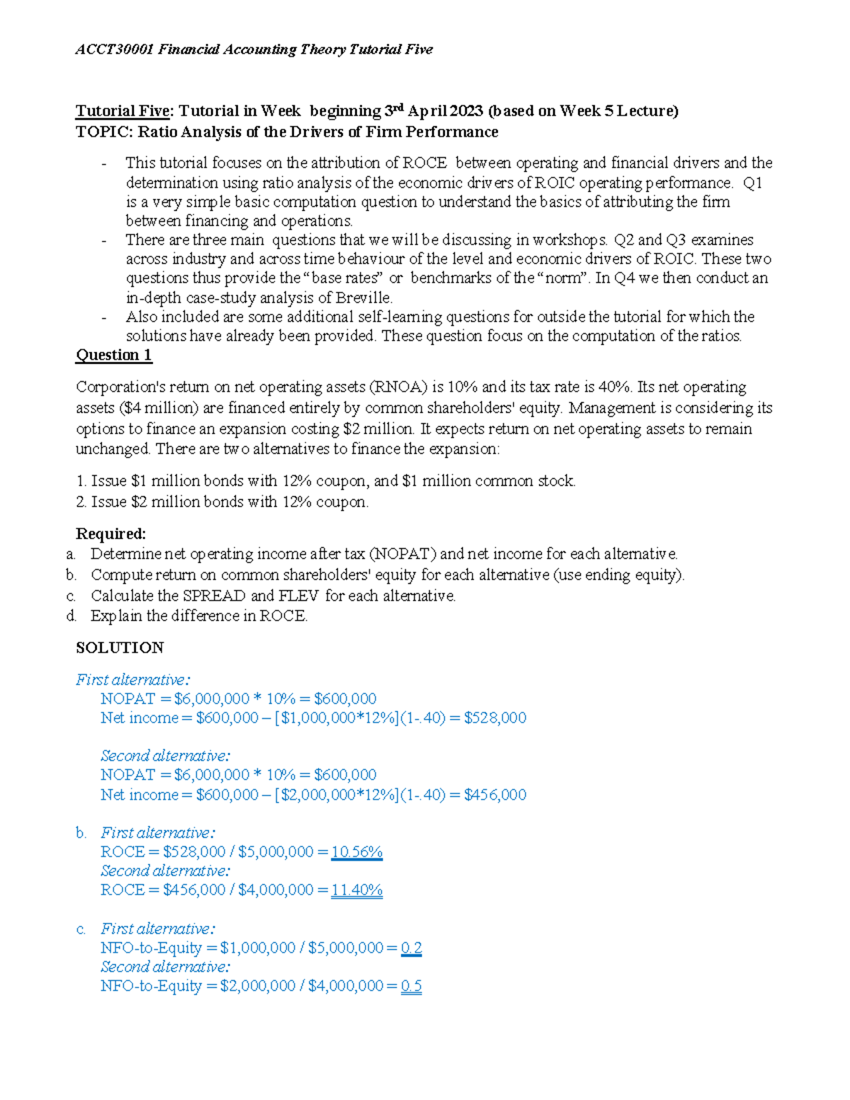 T5-sol AFFS - T5-sol AFFS - Tutorial Five: Tutorial in Week beginning ...