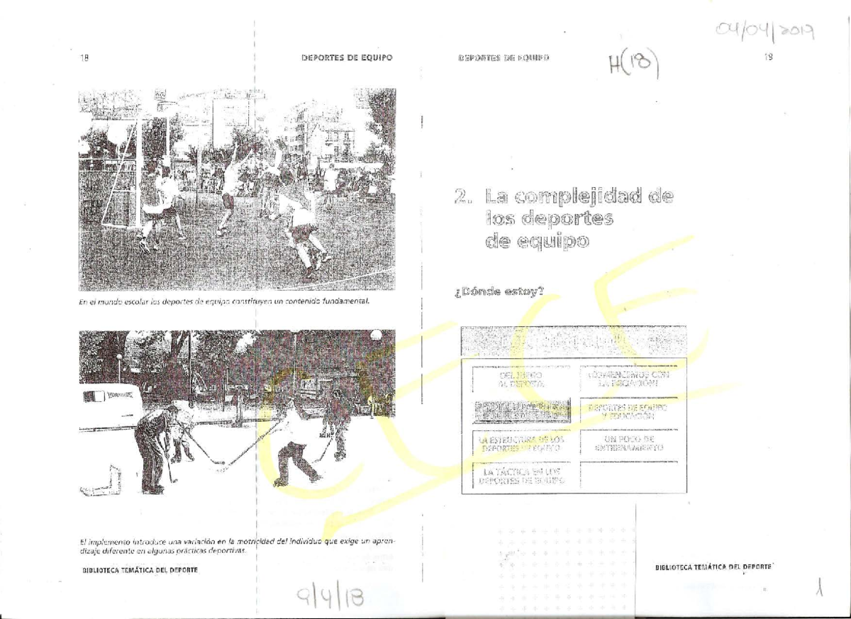 Eiroa Capitulos 2, 3 y 4 - capitulo 2 3 4 - 18 DEPORTES DE EQUIPO ...