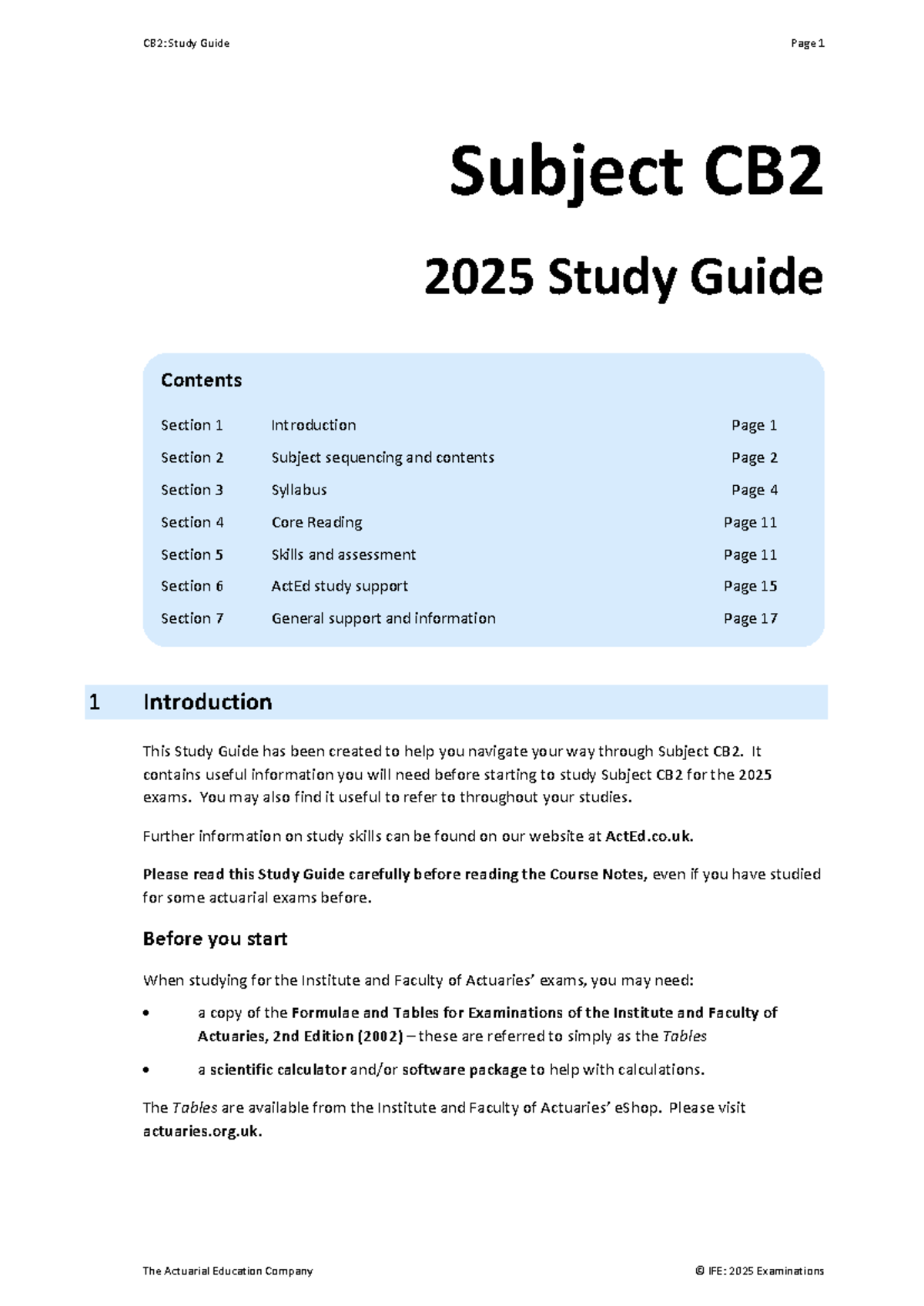 CB2 Study Guide 2025 - some little course - CB2: Study Guide Page 1 The ...