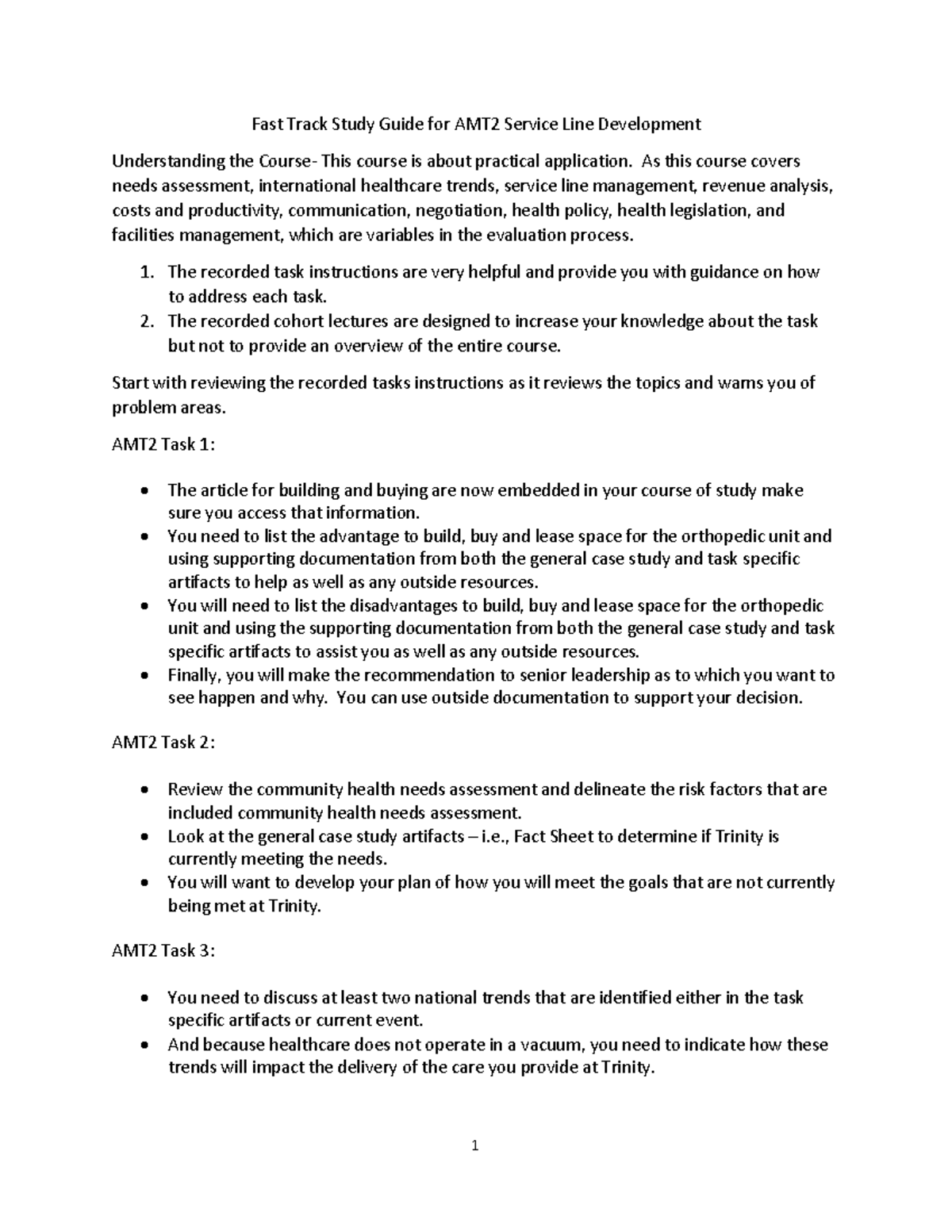 AMT2 Study Guide - background inf - Fast Track Study Guide for AMT2 ...