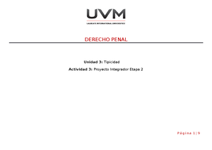 A2 Proyecto Integrador Etapa 1 Unidad 2: Conducta Actividad 2: Proyecto Integrador Etapa1 ...