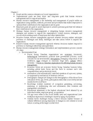 HRM831 Compensation Notes - Compensation Lecture Notes Lecture One ...